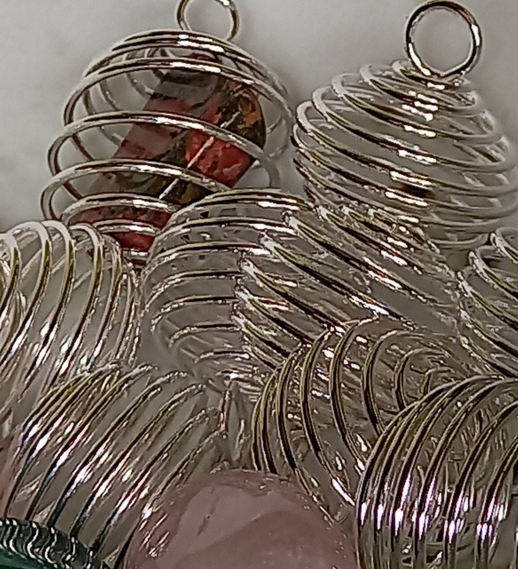 Silver cages for tumble stones | Dragonflies at eight